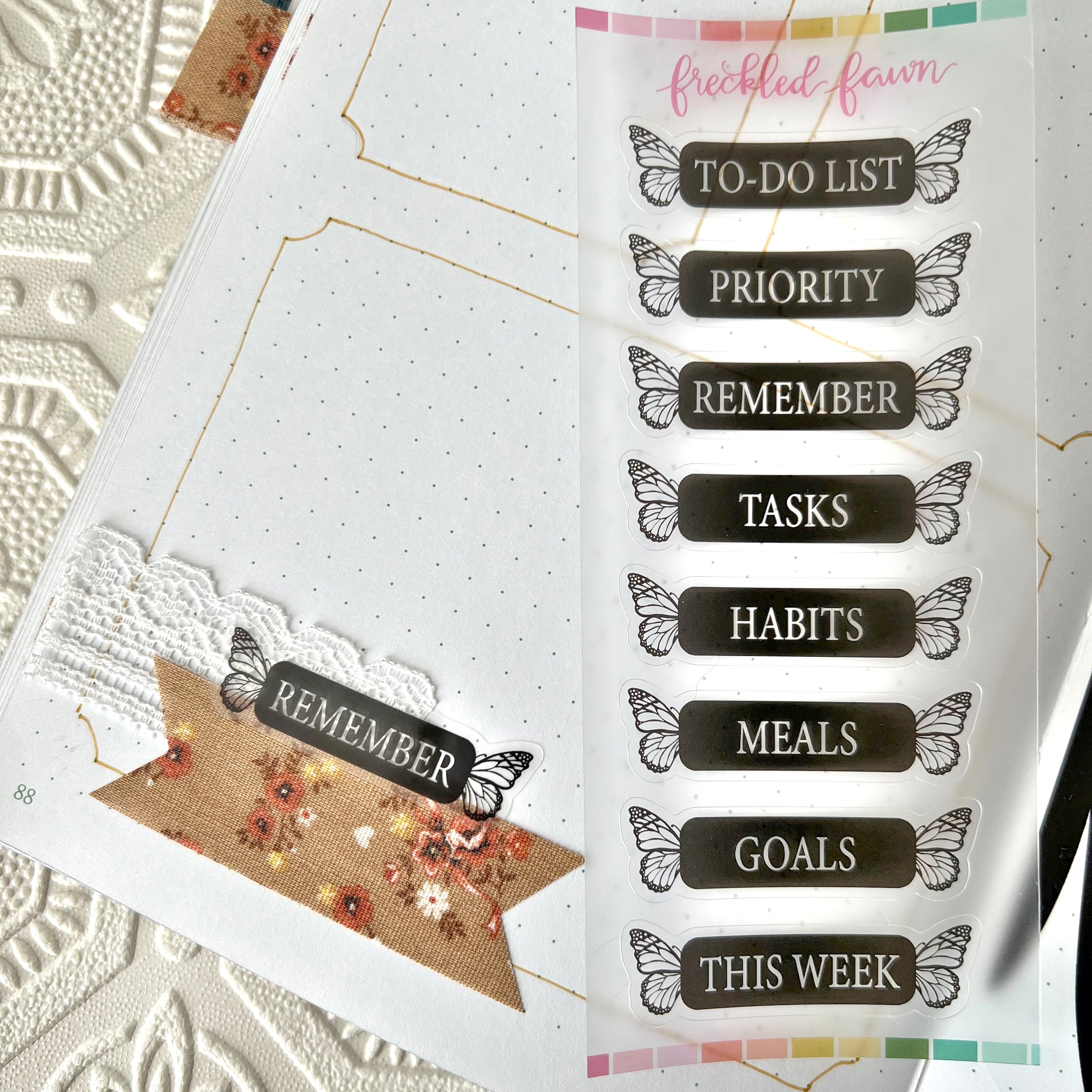 Planner/Label Stickers – Freckled Fawn