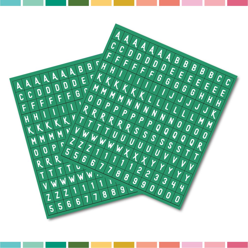 Alphabet + Number Stickers – Freckled Fawn