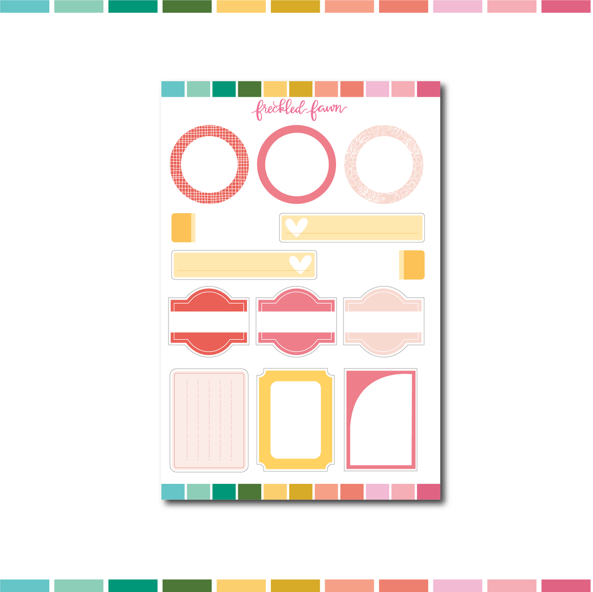 Stickers | Pinky Love Labels – Freckled Fawn